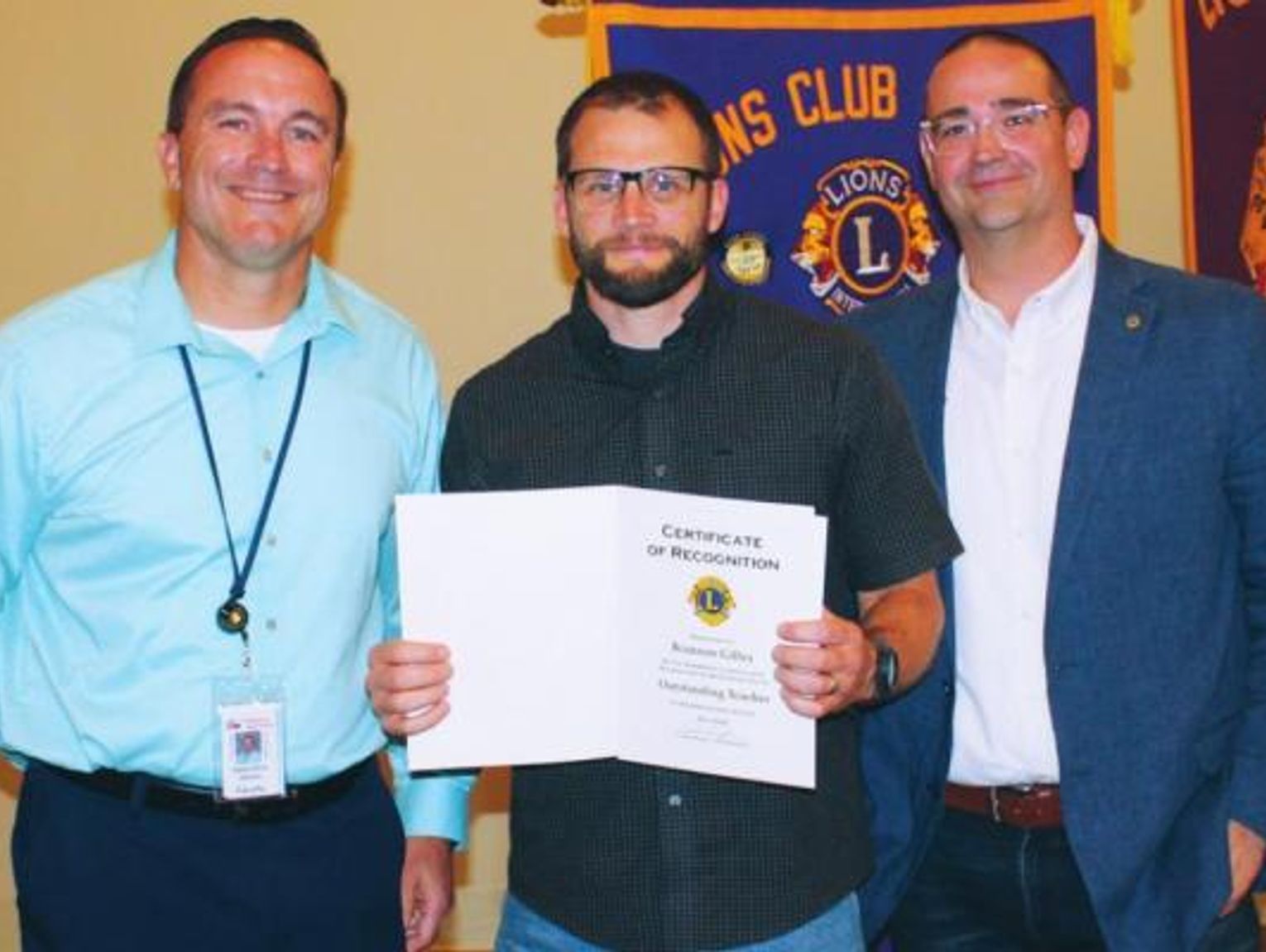 Lions Club honors outstanding teacher, students with awards